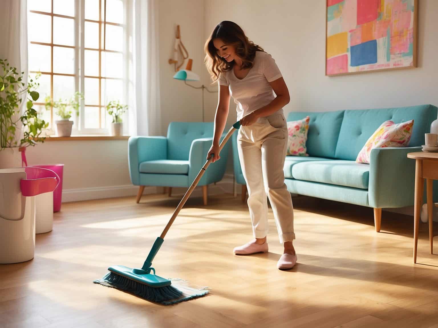 How to Keep Your Living Room Floors Spotless - House Cleanify