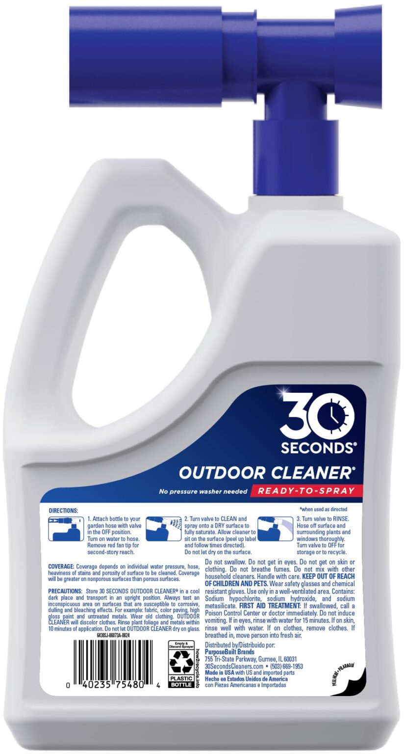 30 SECONDS Outdoor Cleaner Review - House Cleanify
